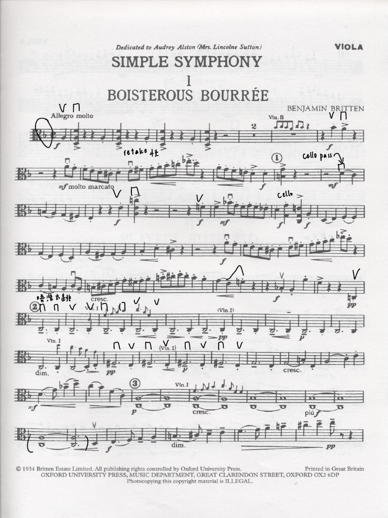 Britten Simple Symphony | PDF