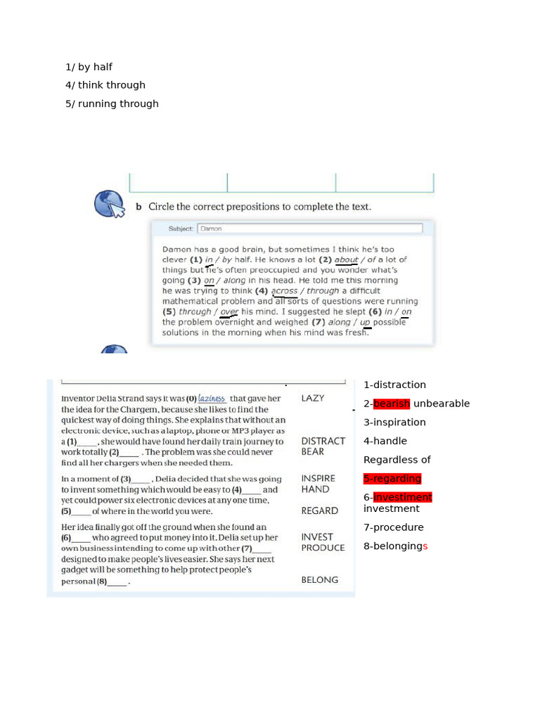 Exercises Corrected | PDF