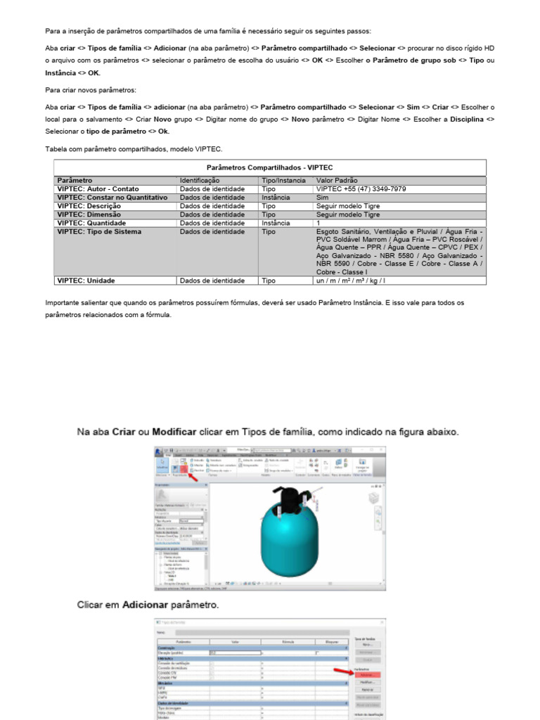 Tutorial - Adicionar Parâmetro | PDF | Informática