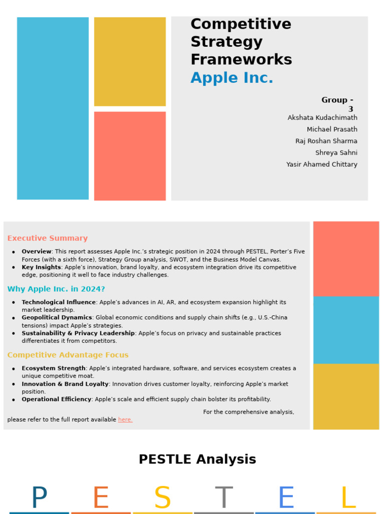 Apple Inc. Competitive Strategy Analysis 2024 | PDF | Apple Inc. | Brand