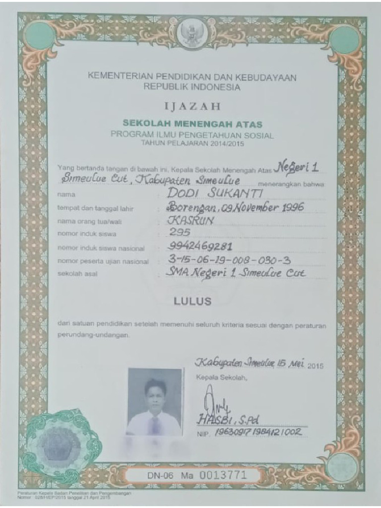 Ijazah Dodi | PDF