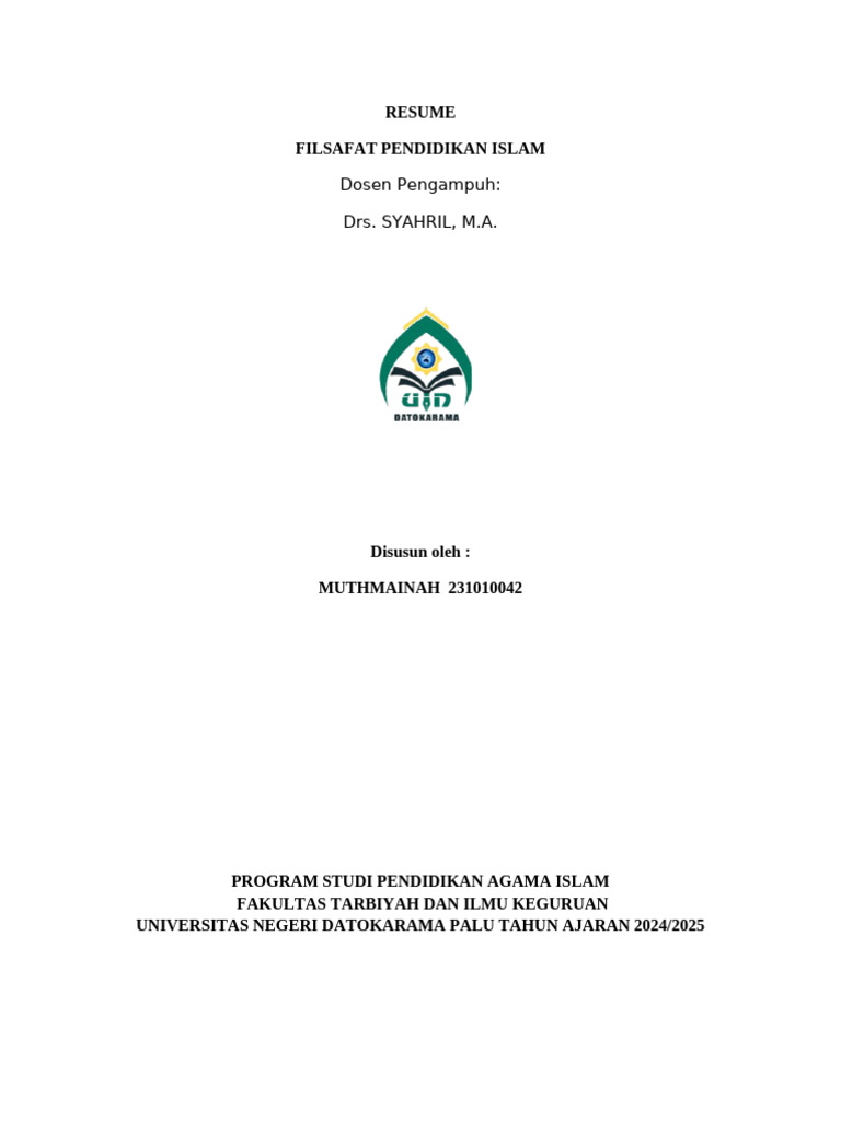 RESUME FPI MTHMNH | PDF