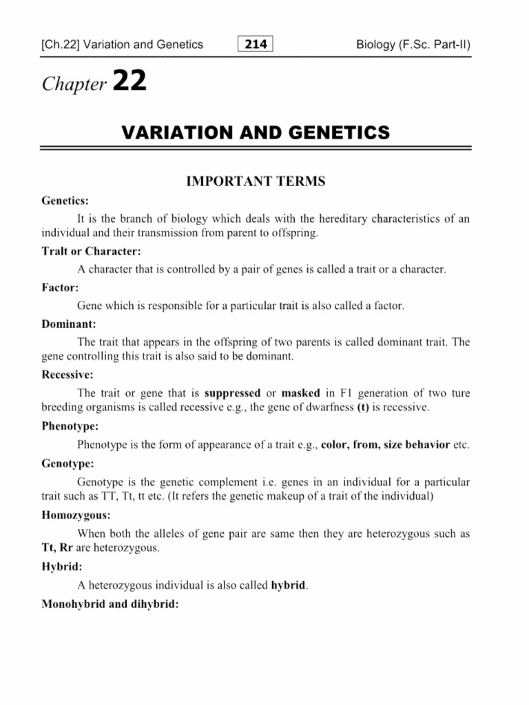 Chapter 22 Biology Notes 12th Class Long | PDF