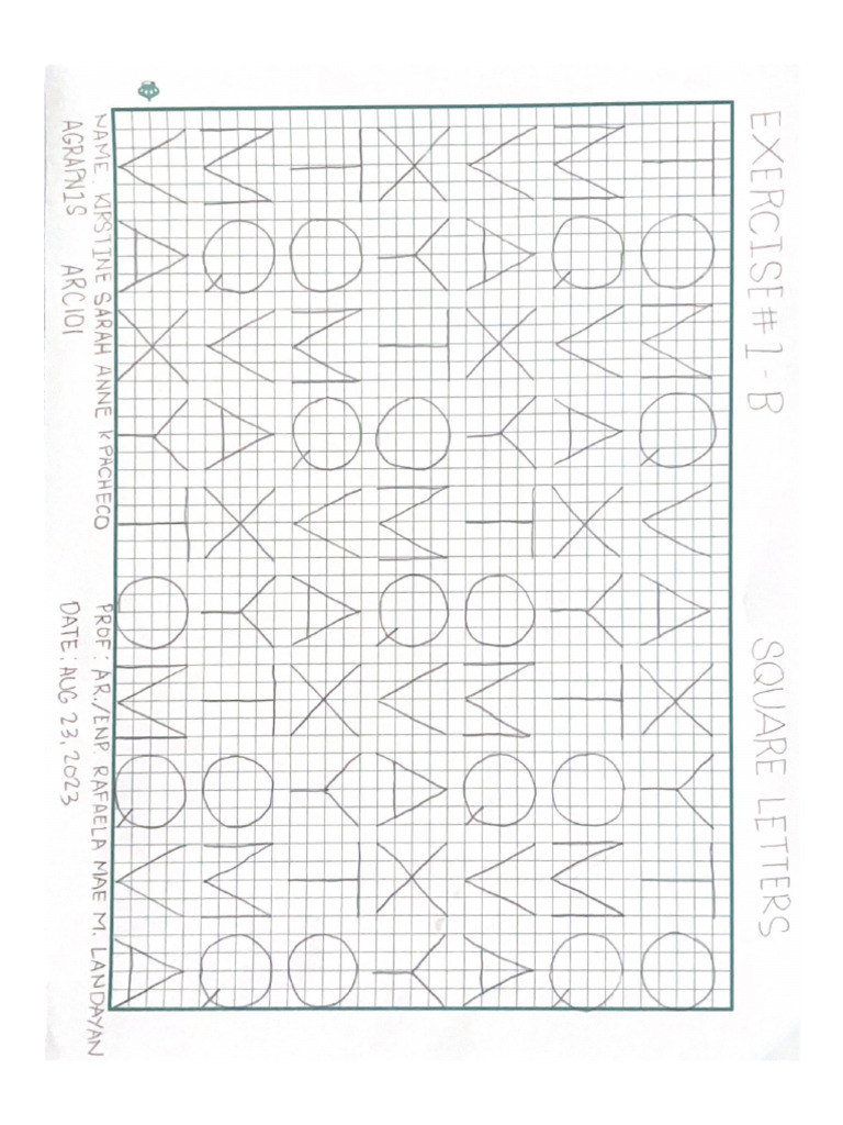 Esq#3 Lettering Exercises | PDF