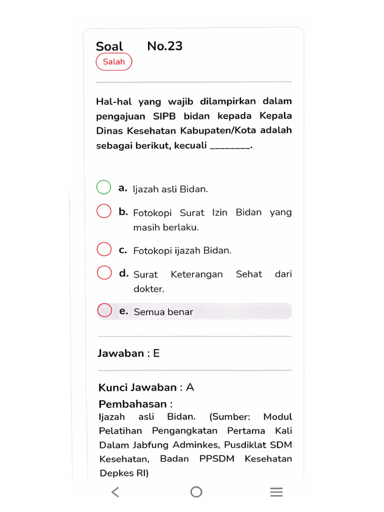Soal adminkes ke3 pppk | PDF