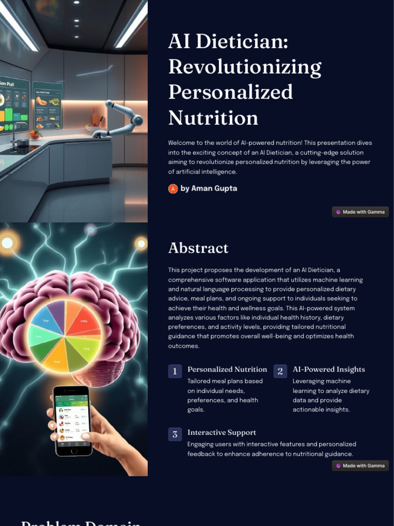 AI Dietician Revolutionizing Personalized Nutrition | PDF | Artificial ...