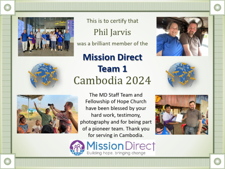 Certificate Phil Jarvis | PDF