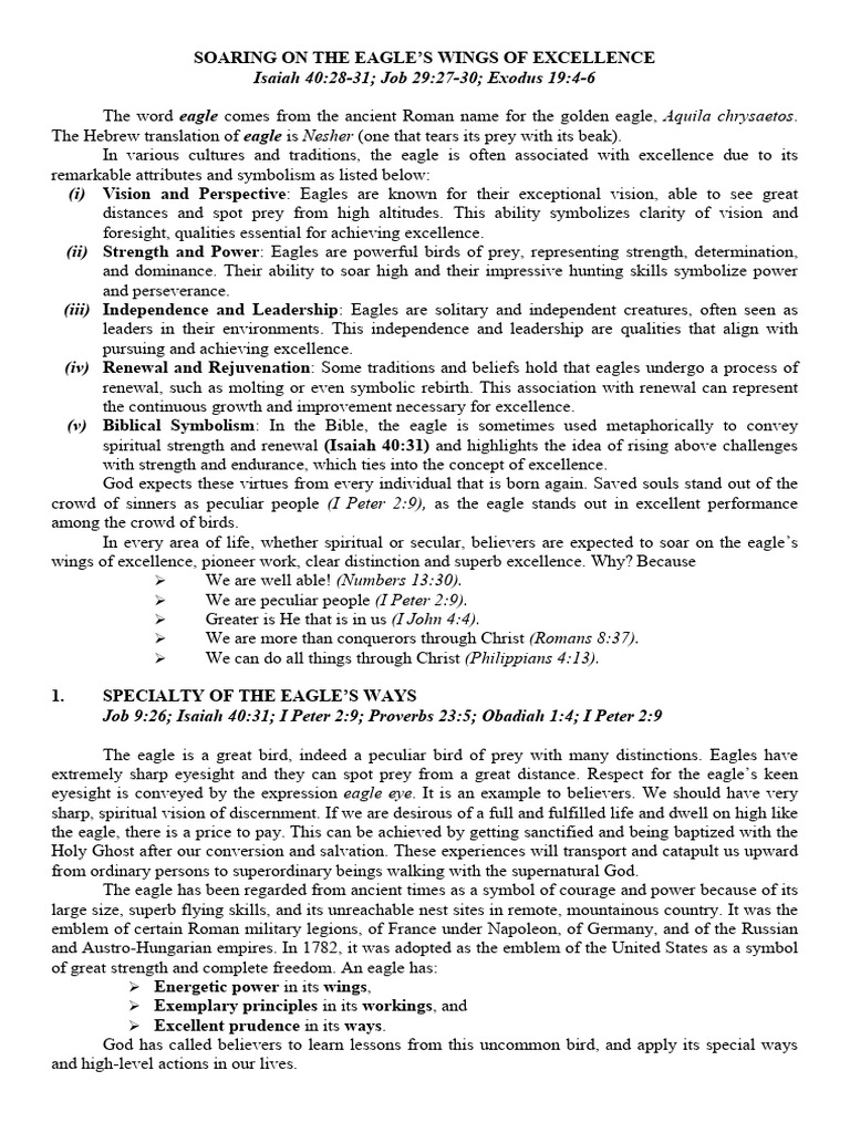 Believers: Soar Like Eagles | PDF | Eagle | Religious Belief And Doctrine