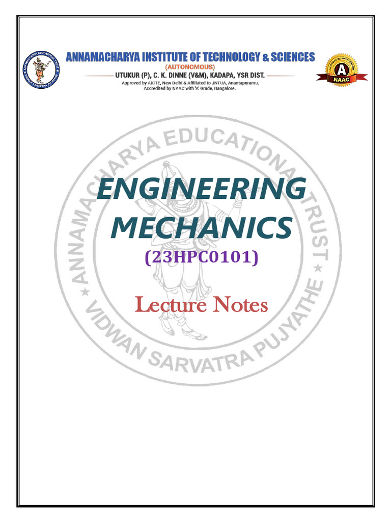 Engineering Mechanics (2) | PDF | Force | Friction