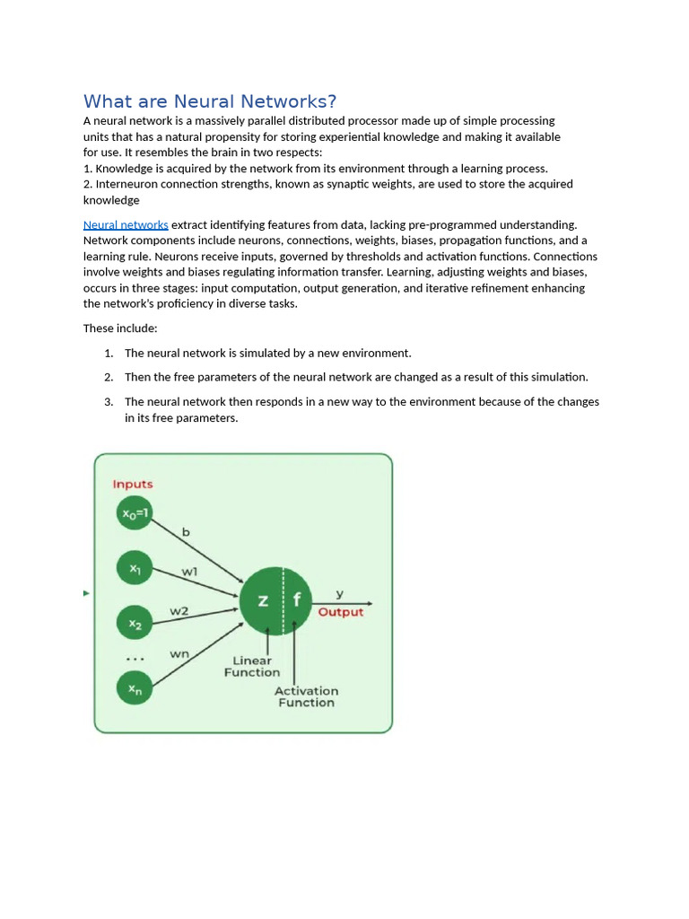Understanding Neural Networks Explained | PDF | Artificial Neural ...