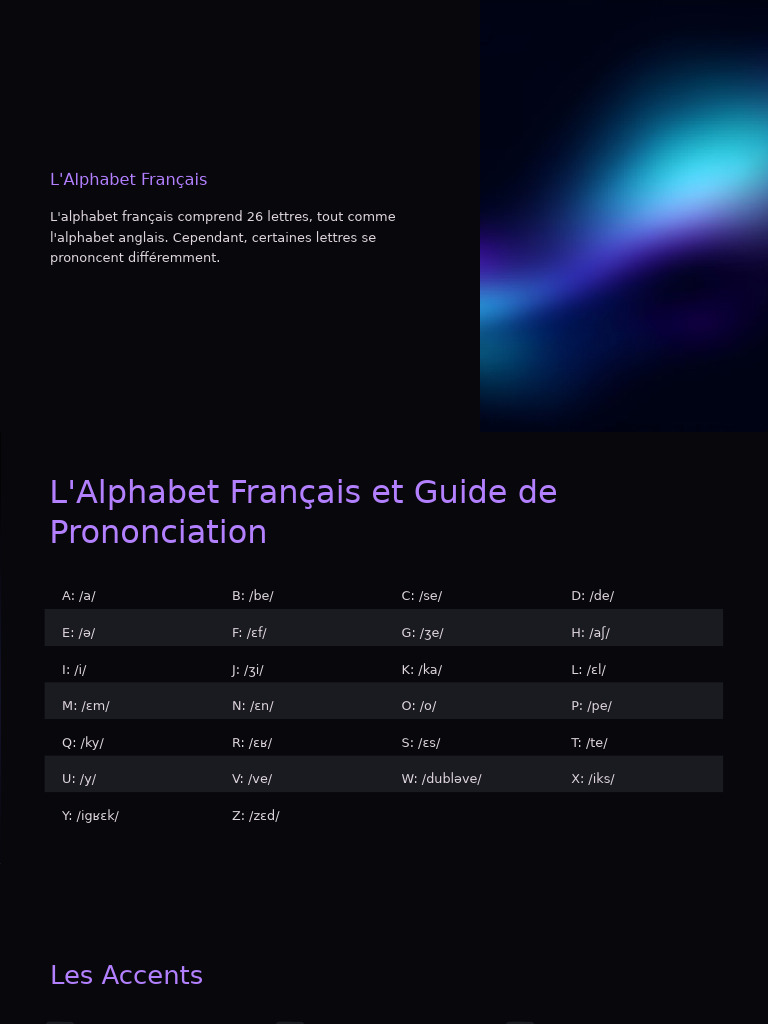 LAlphabet Francais | PDF | Orthographie | Linguistique