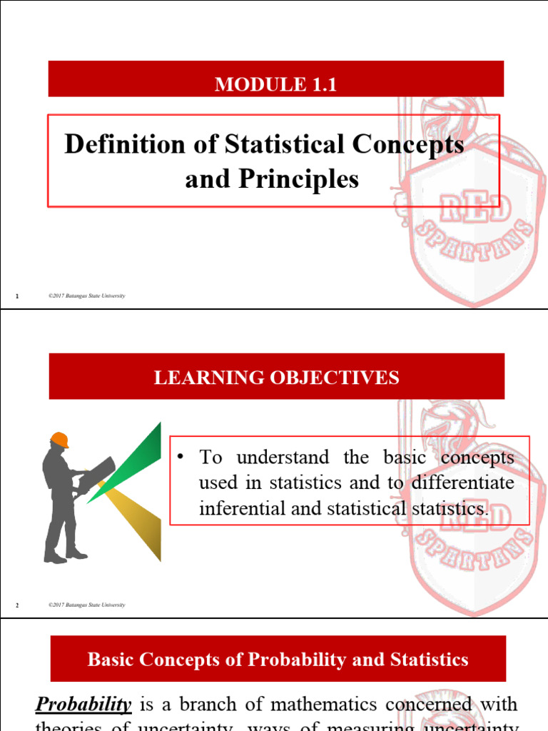 Definition of Statistical Concepts | PDF | Statistics | Statistical ...