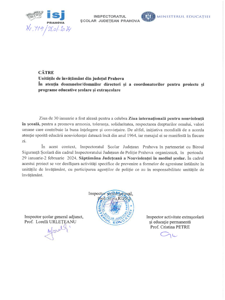 Ziua internationala nonviolenta | PDF