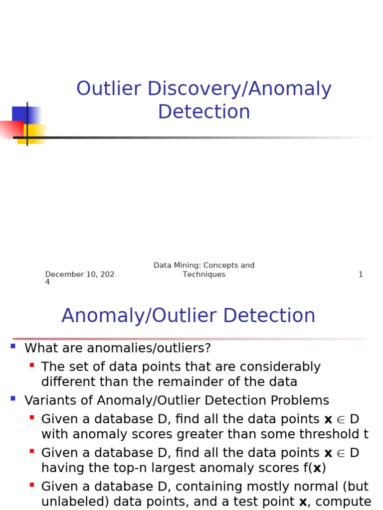Outlier Detection | PDF | Outlier | Statistical Analysis Outlier Detection | PDF | Outlier | Statistical Analysis