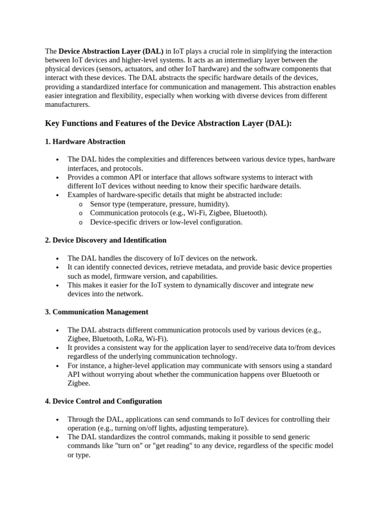 The Device Abstraction Layer | PDF | Internet Of Things | Abstraction (Computer Science)