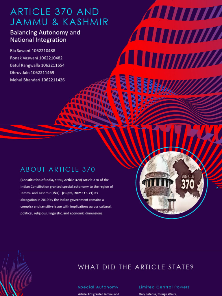 Negotiation - Kashmir Article 370 | PDF | Political Science