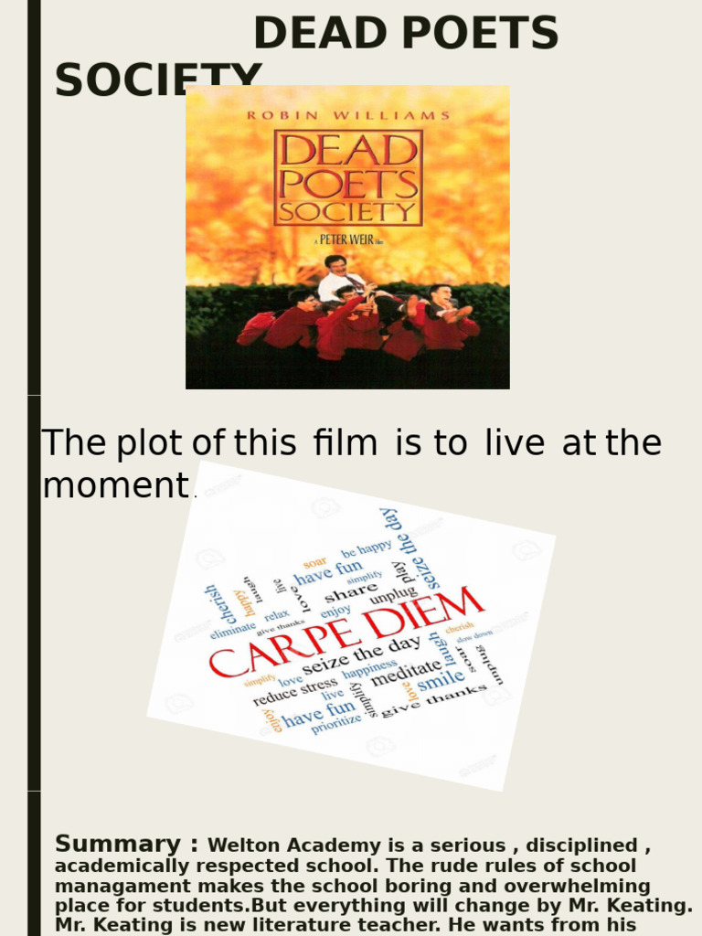 Dead Poets Society Film Summary | PDF