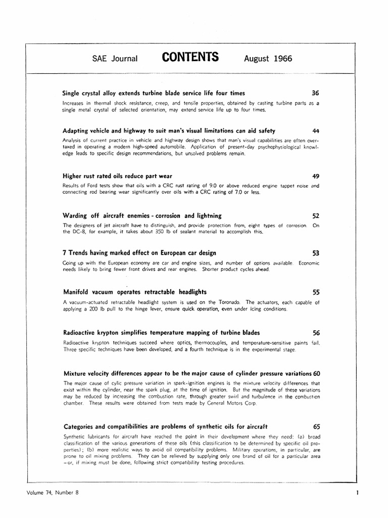 SAEJ0866 - Single Crystal Alloy Extends Turbine Blade Service Life Four ...