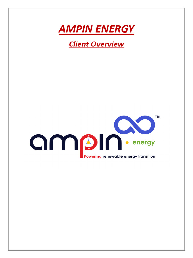 AmpIn Energy - Client Profile | PDF | Solar Power | Renewable Energy