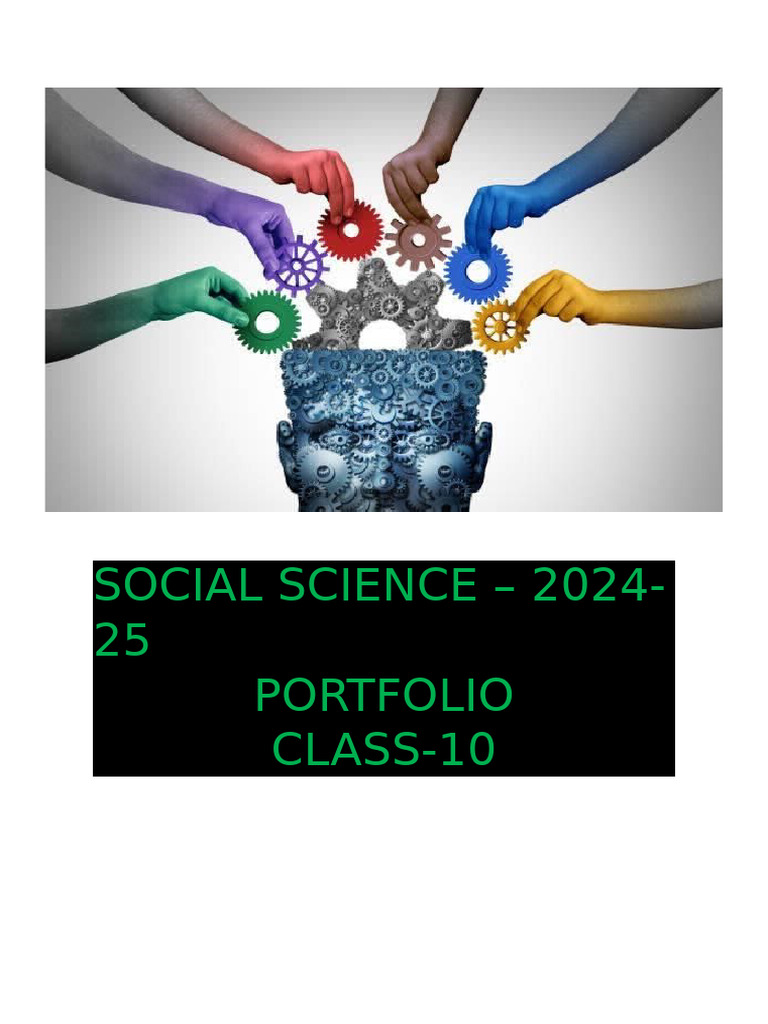 Class 10 Social Science Portfolio 2024-25 | PDF