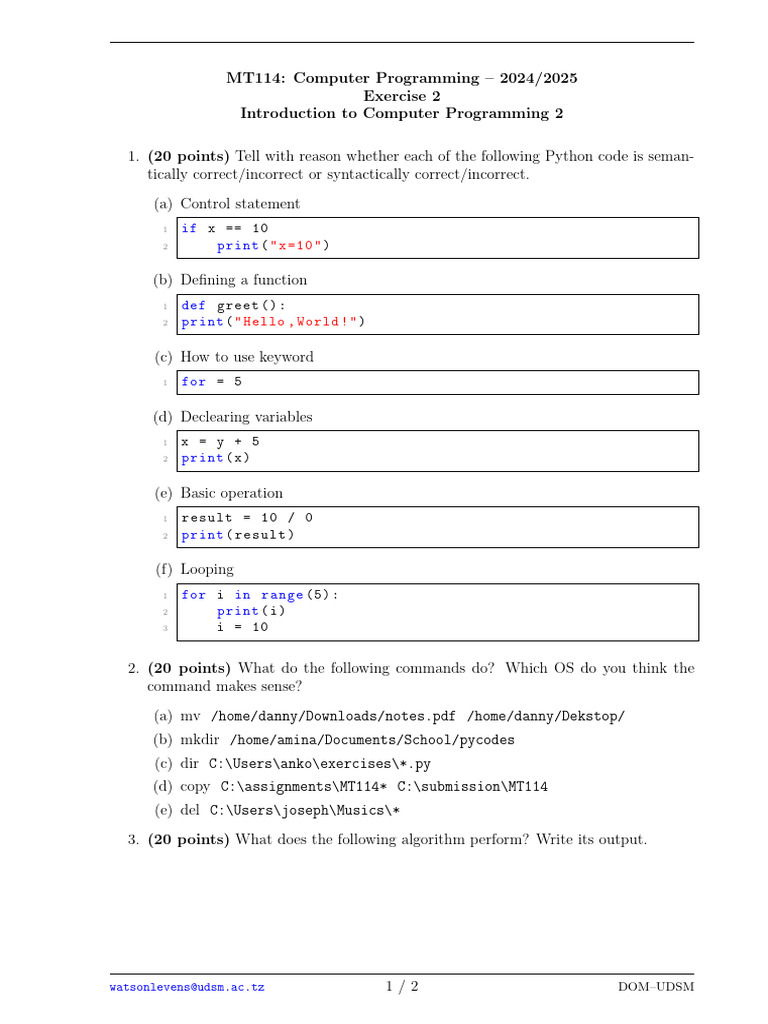 Python Syntax and Commands Guide | PDF