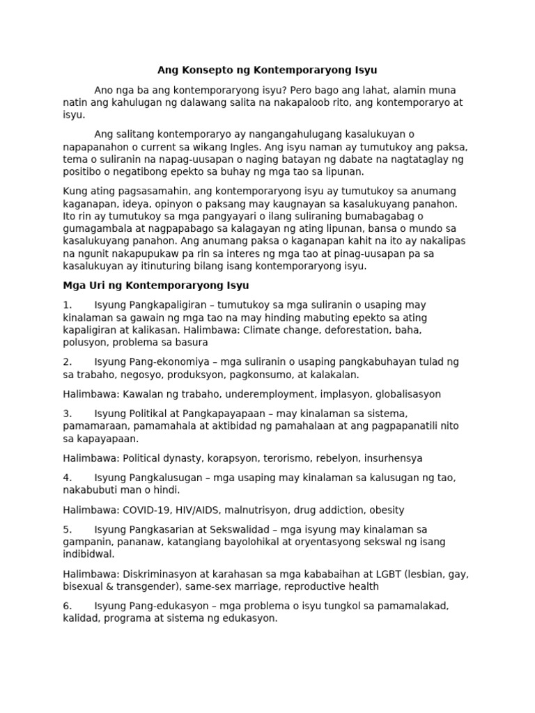 Grade 10 AP Aralin 1 2 | PDF