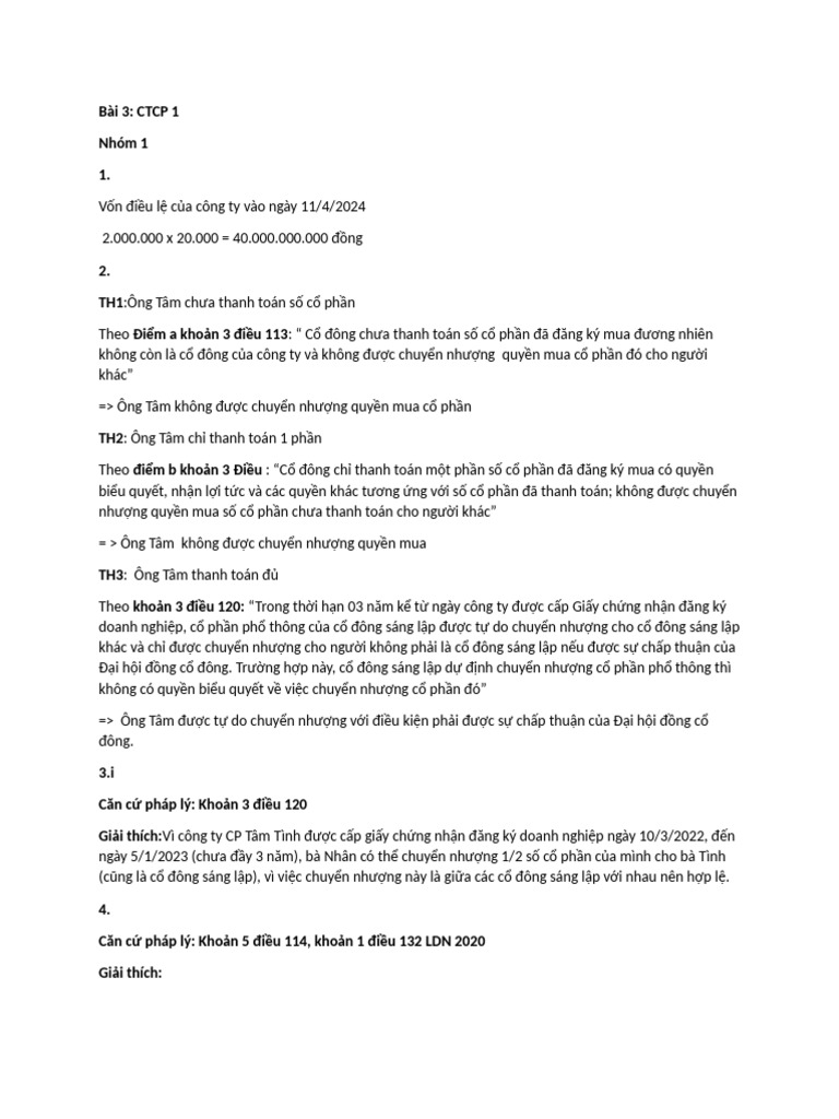 Bài 3. CTCP (2) | PDF