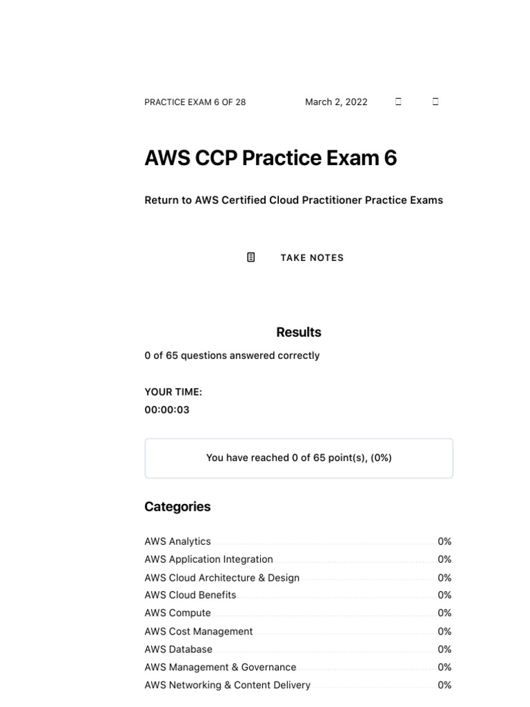 AWS CCP Practice Exam 6 - Digital Cloud Training | PDF | Cloud ...