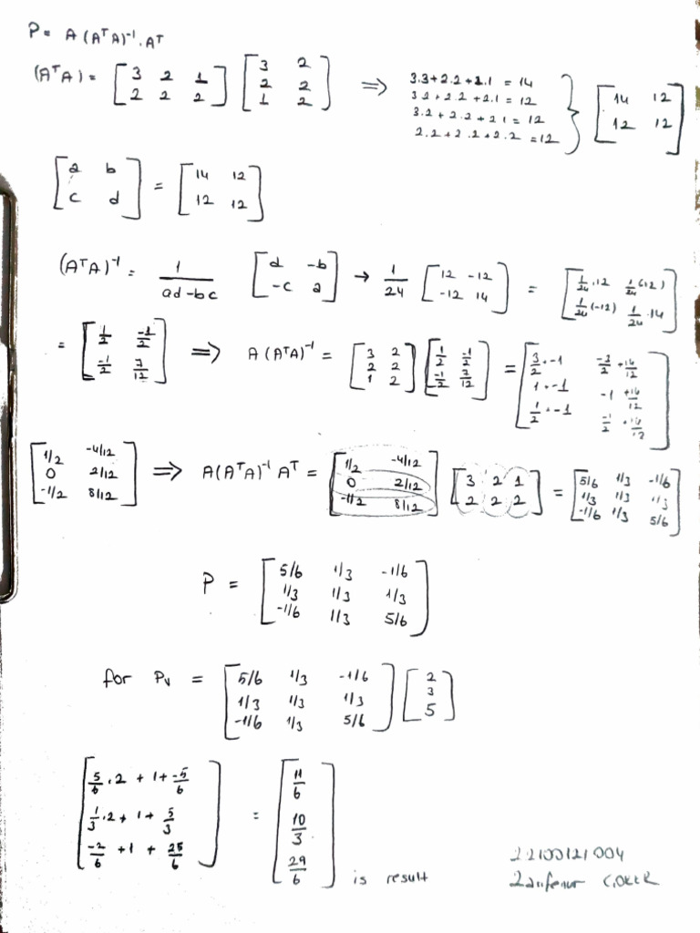 Zarifenur Çoker Linear Algebra Homework | PDF