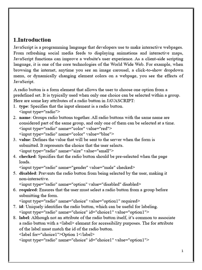 Client Side Scripting Language Microproject 5 Th Sem Computer Engineering Pdf World Wide Web