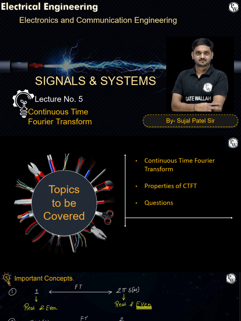 Continuous Time Fourier Transform 05 - Class Notes | PDF