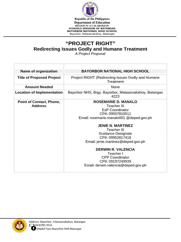 Project RIGHT | PDF | Psychology | Social Psychology
