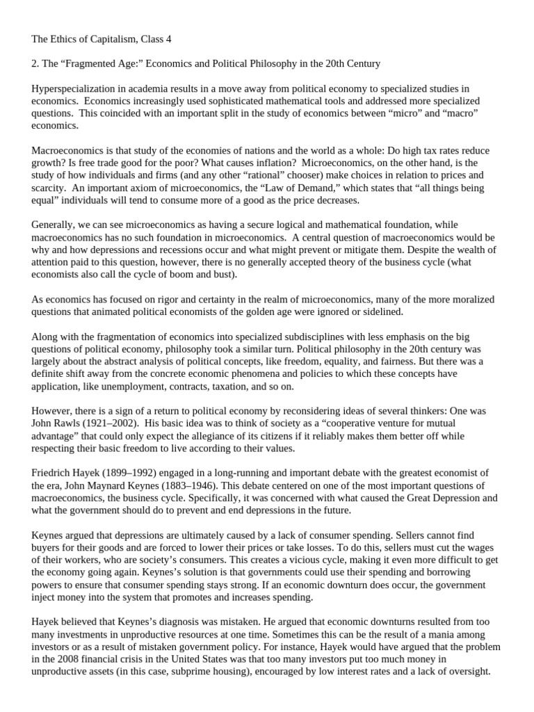 EC Notes Class 4 | PDF | Economics | Macroeconomics