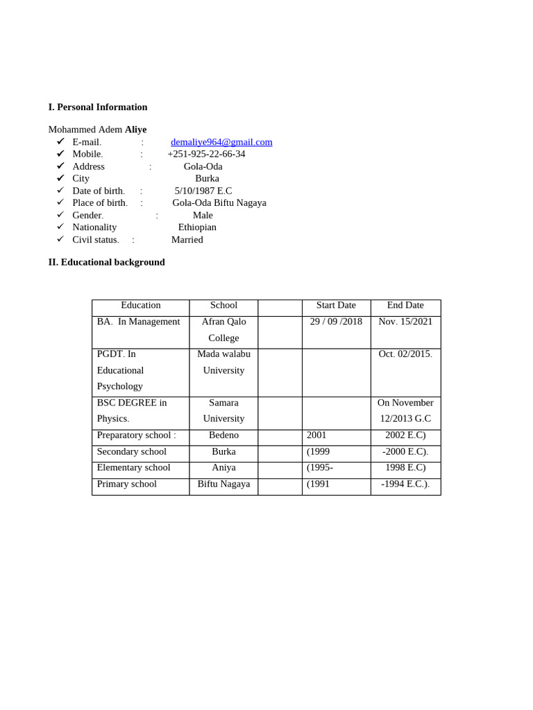Resume Latest | PDF