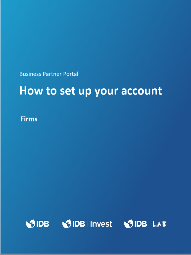 BPP Job Aids - How To Set Up Your Account Firms (NEW) | PDF | Login ...