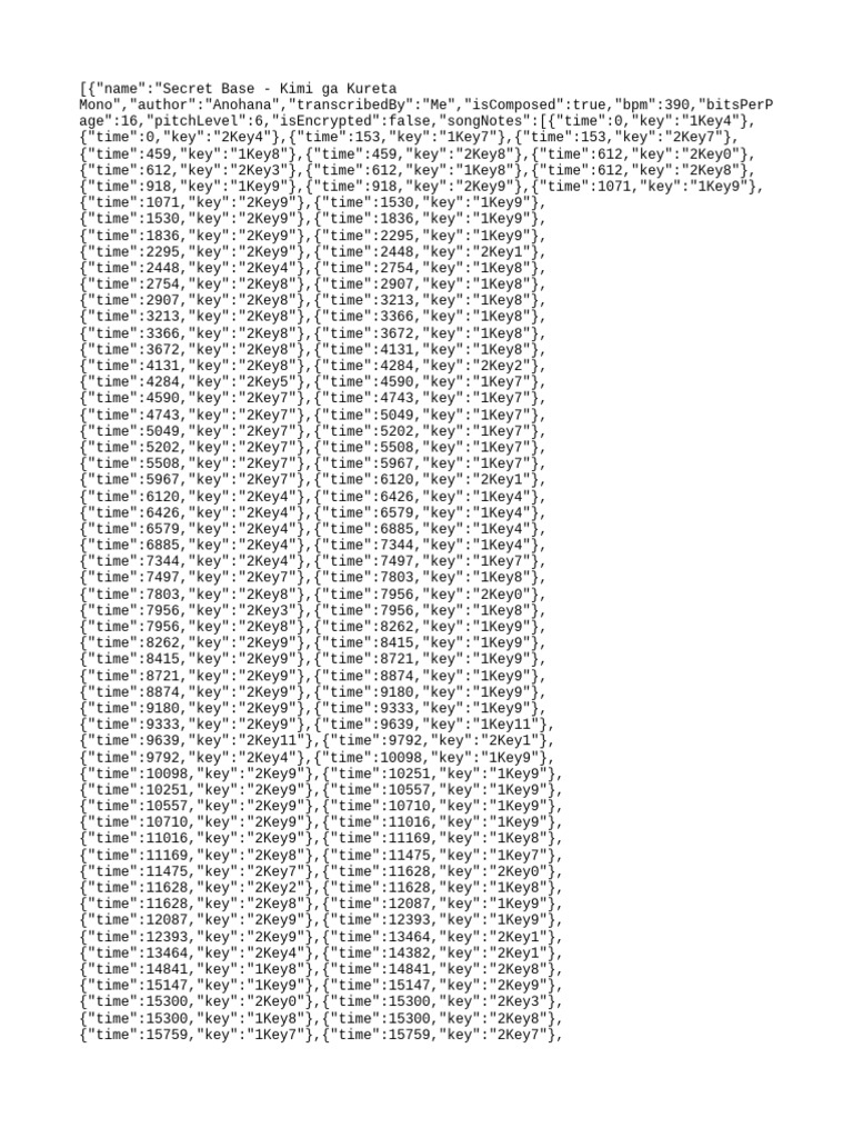 Secret Base - Kimi ga Kureta Mono.txt | PDF