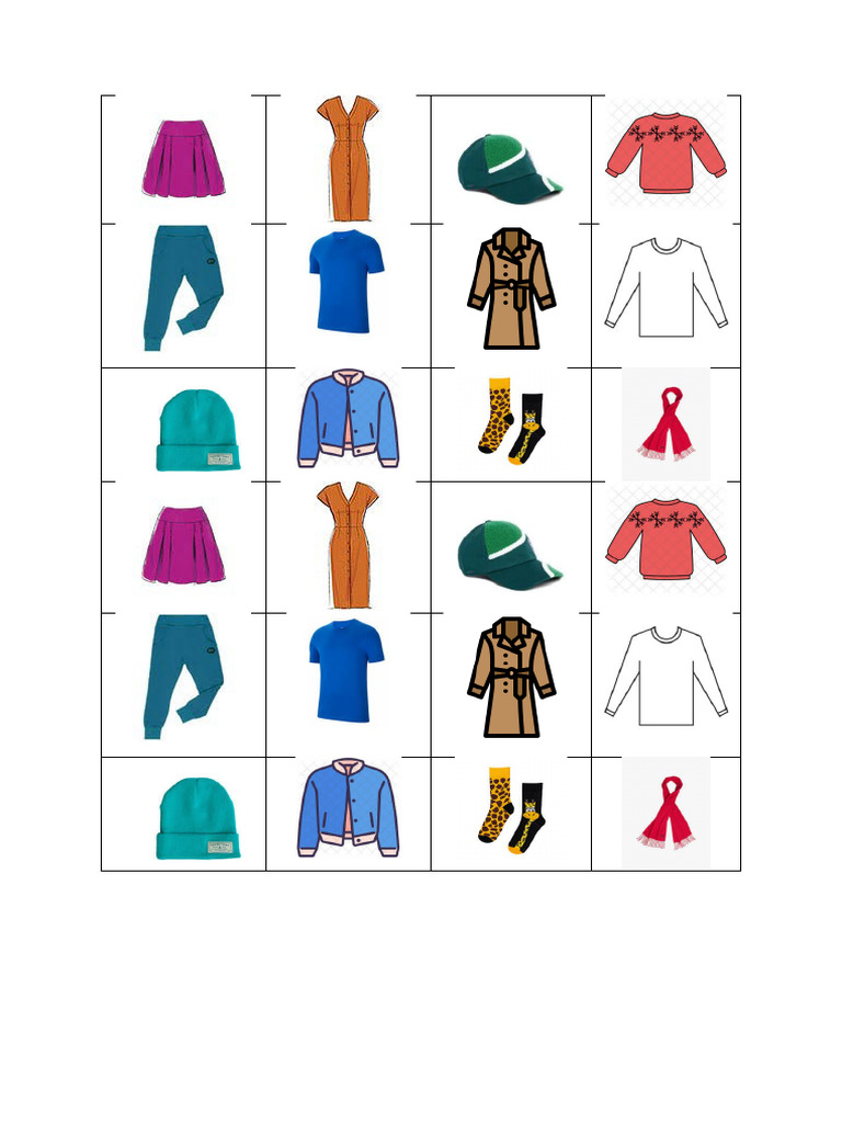 Bingo Clothes | PDF