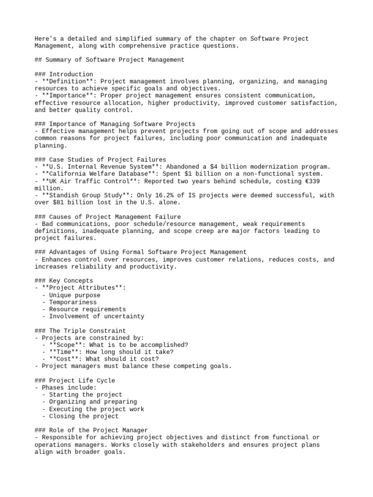 chapter 1 project mngt | PDF | Project Management | Business