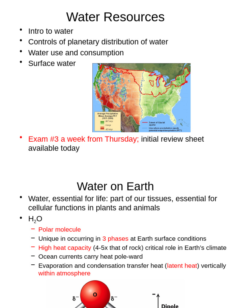 Resources Lecture 24 Water Resources | PDF | Water | Precipitation
