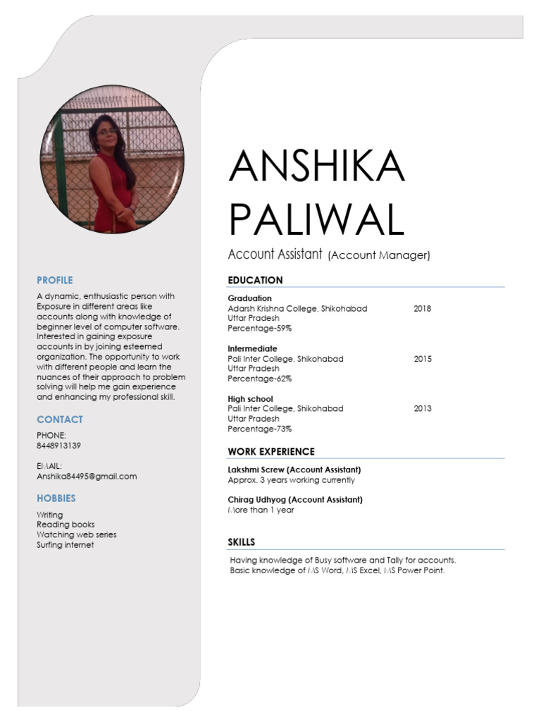 Anshika Paliwal - Resume - Apna | PDF