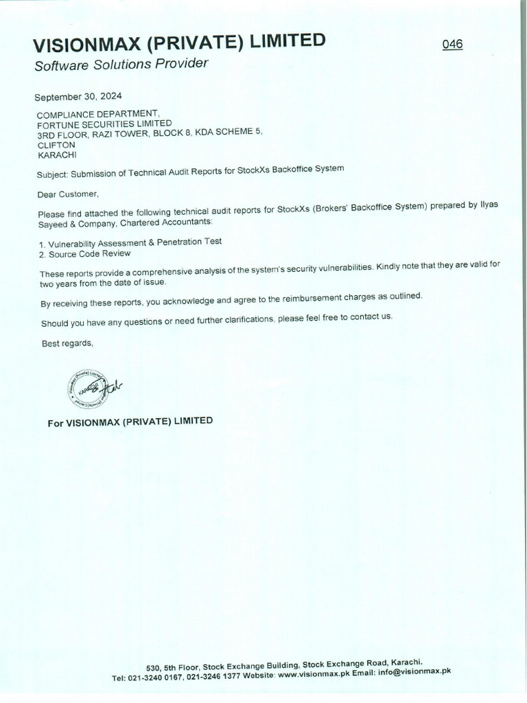 Audit Certificate Template | PDF