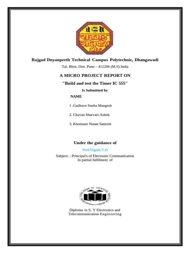 DSU Microproject Final PDF | PDF | Computer Engineering | Electronics