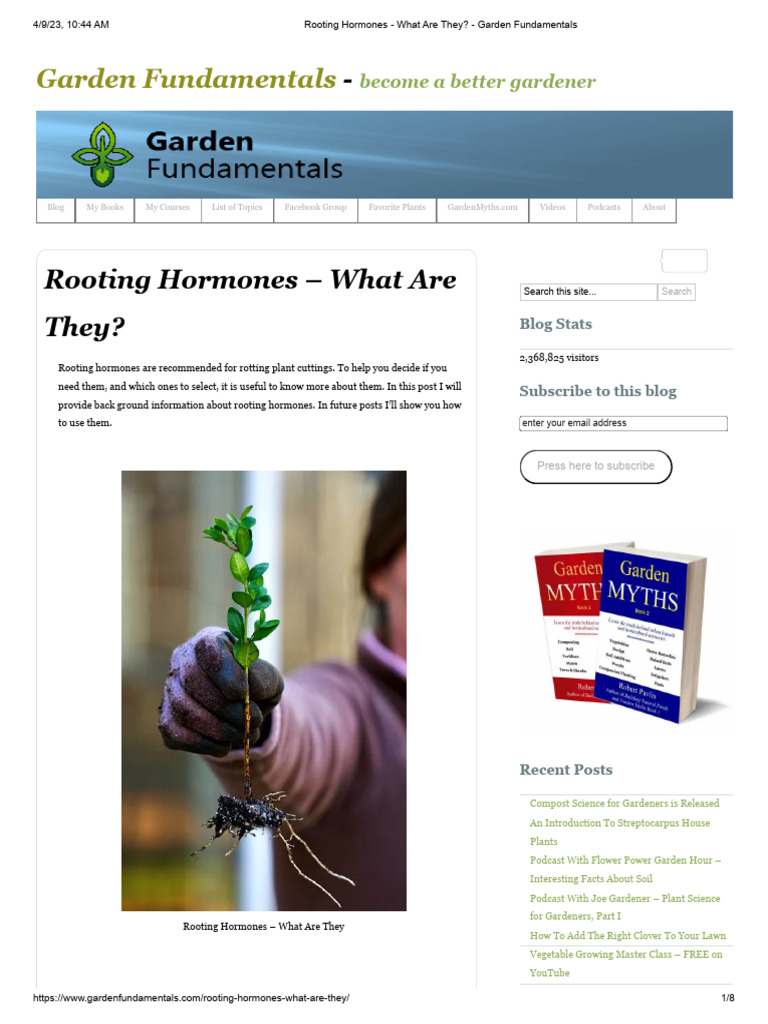 Rooting Hormones - What Are They - Garden Fundamentals | PDF | Plant ...
