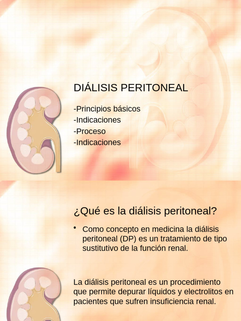 Guía Completa Sobre Diálisis Peritoneal Pdf Especialidades Medicas
