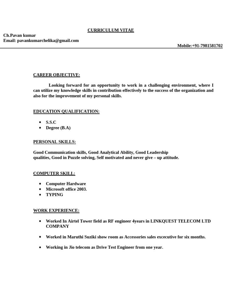 Pavan Resume | PDF