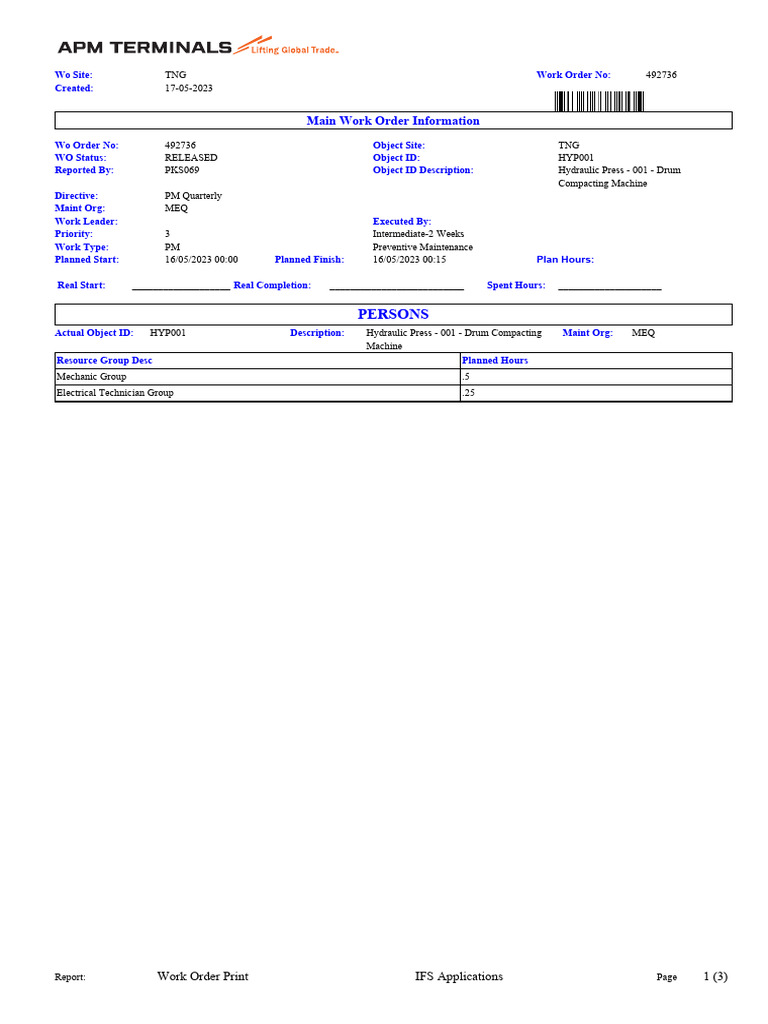 HYP001PM3M | PDF | Mechanical Engineering | Manufactured Goods