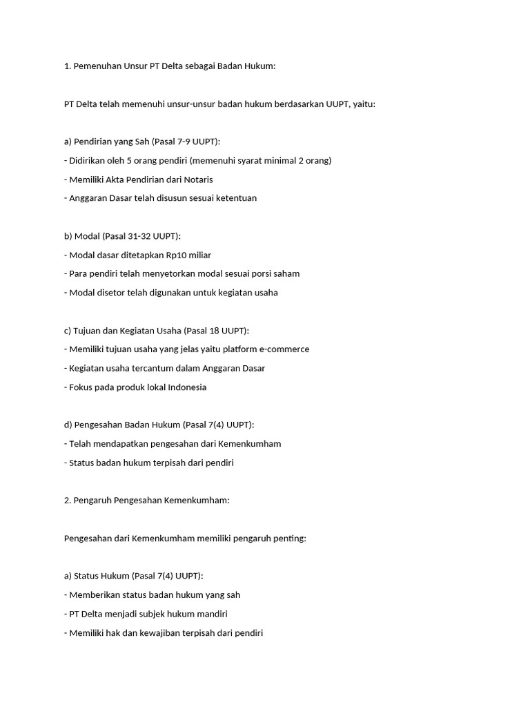 Tugas 2 Hukum Bisnis | PDF