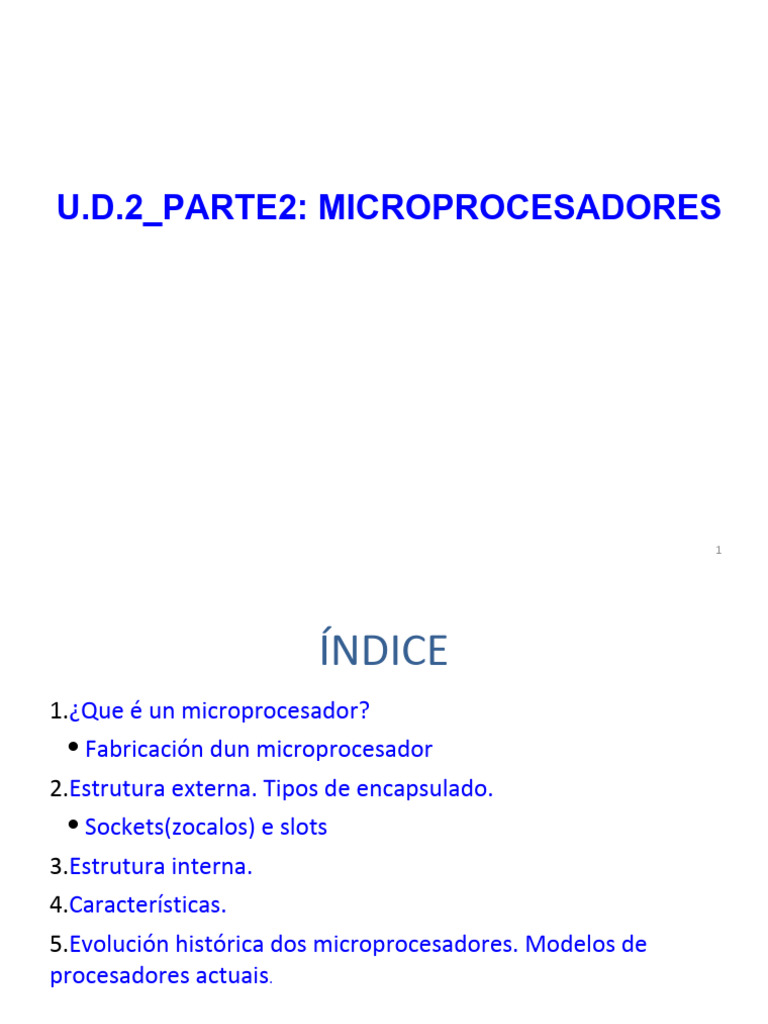 UD2_PARTE2_MICROPROCESADORES | PDF