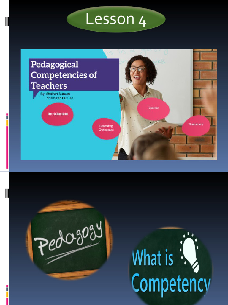 Pedagogical Competencies for Teachers | PDF | Pedagogy | Teachers