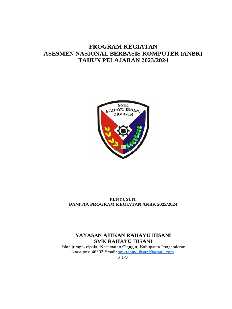 Program Kerja Iht 2024 | PDF